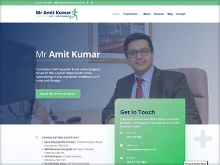 Mr Kumar Hip & Knee Surgeon : nettl.com