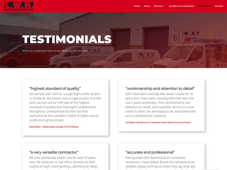 LWH Mechanical Engineering Services : nettl.com